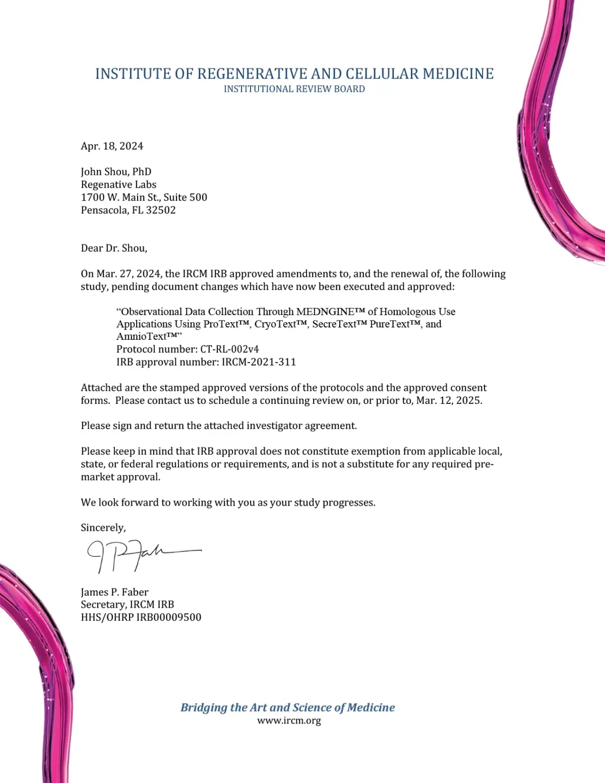 Clinical Site Old Enrollment Program | Regenative Labs